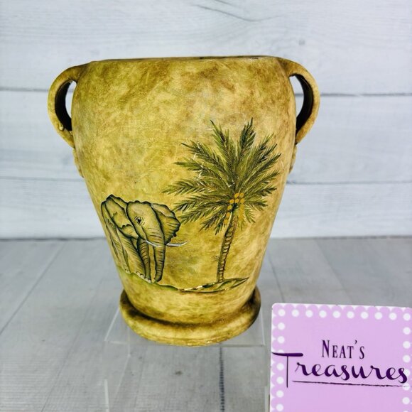 Unbranded | Accents | Jungle Inspired Elephant Palm Tree Dual Handle ...